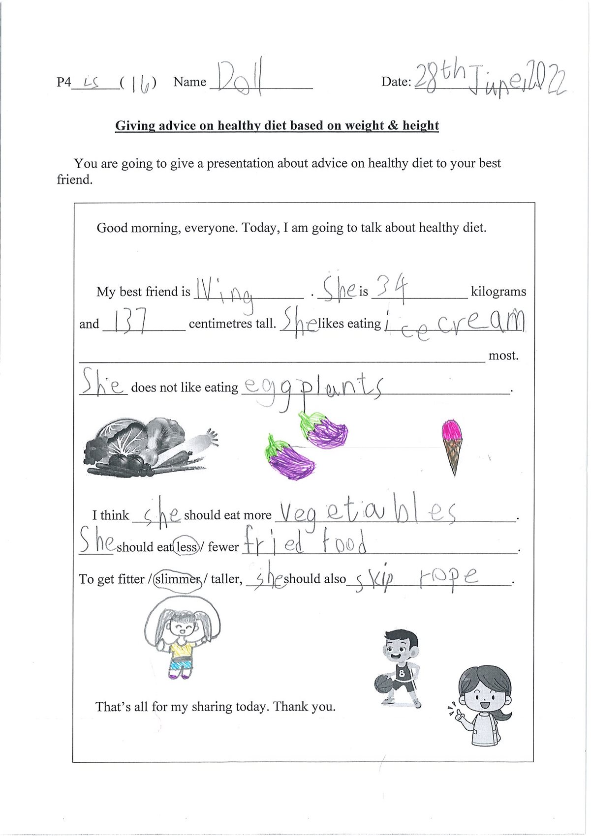 2021-22 4LS Pupils Work