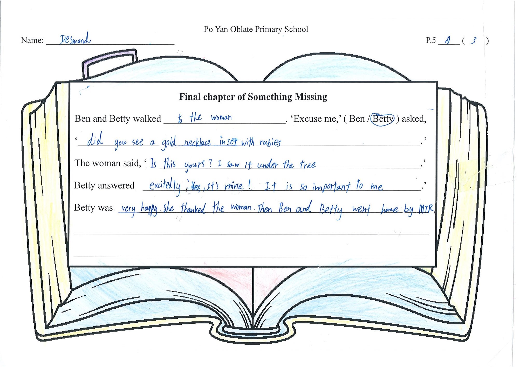 2021-22 5A Pupils Work