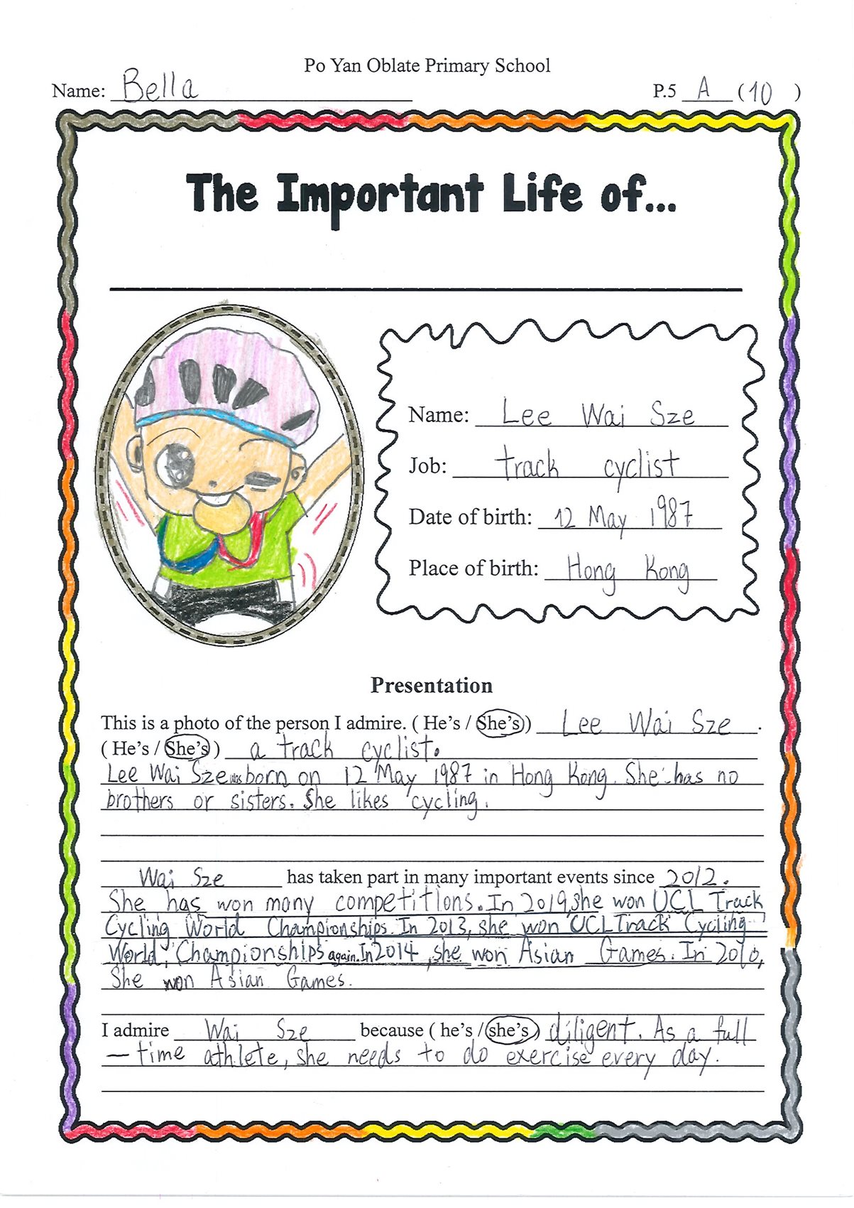 2021-22 5A Pupils Work