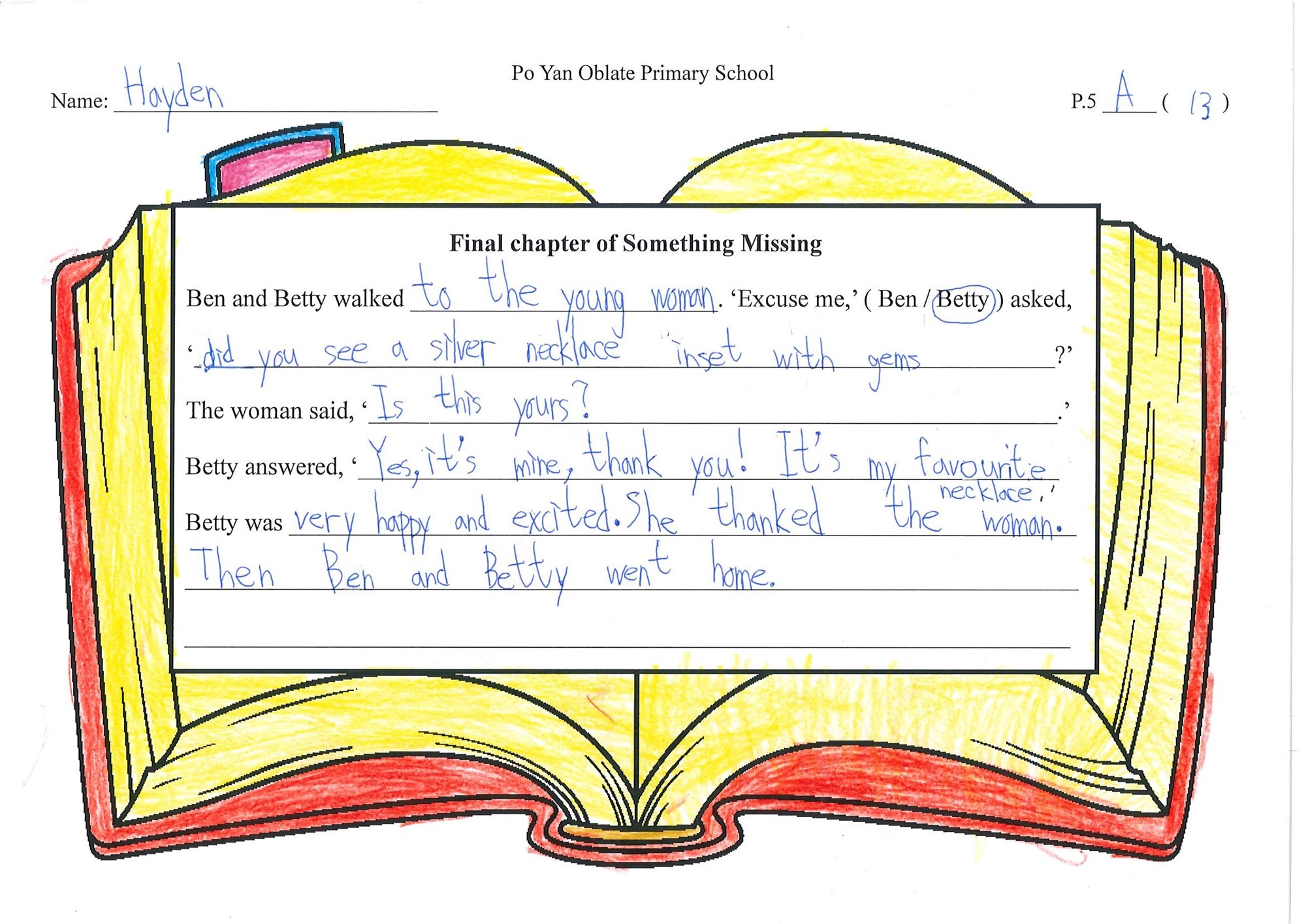 2021-22 5A Pupils Work